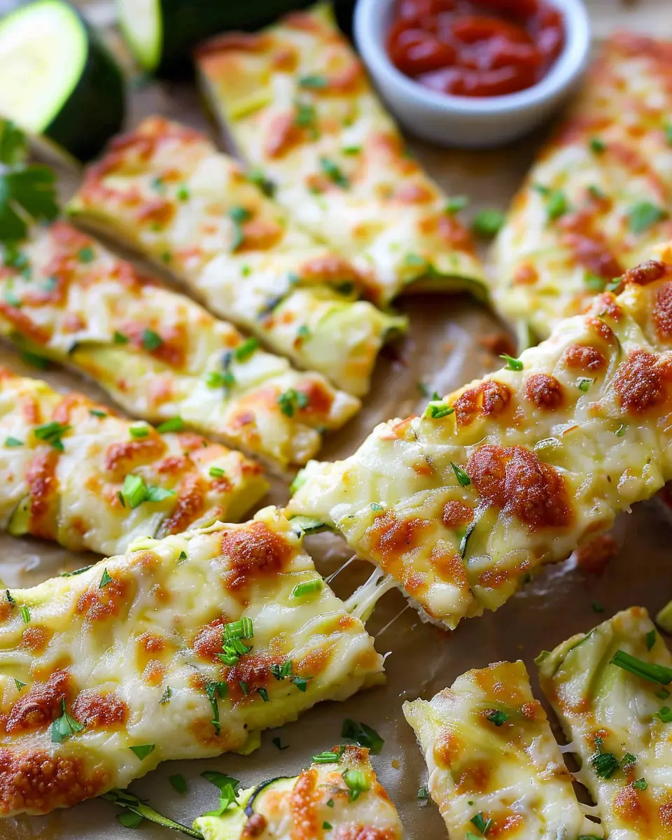 cheesy zucchini breadsticks