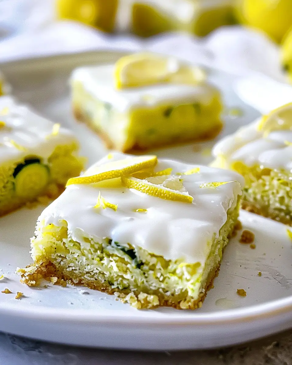 Delicious Lemon Zucchini Bars