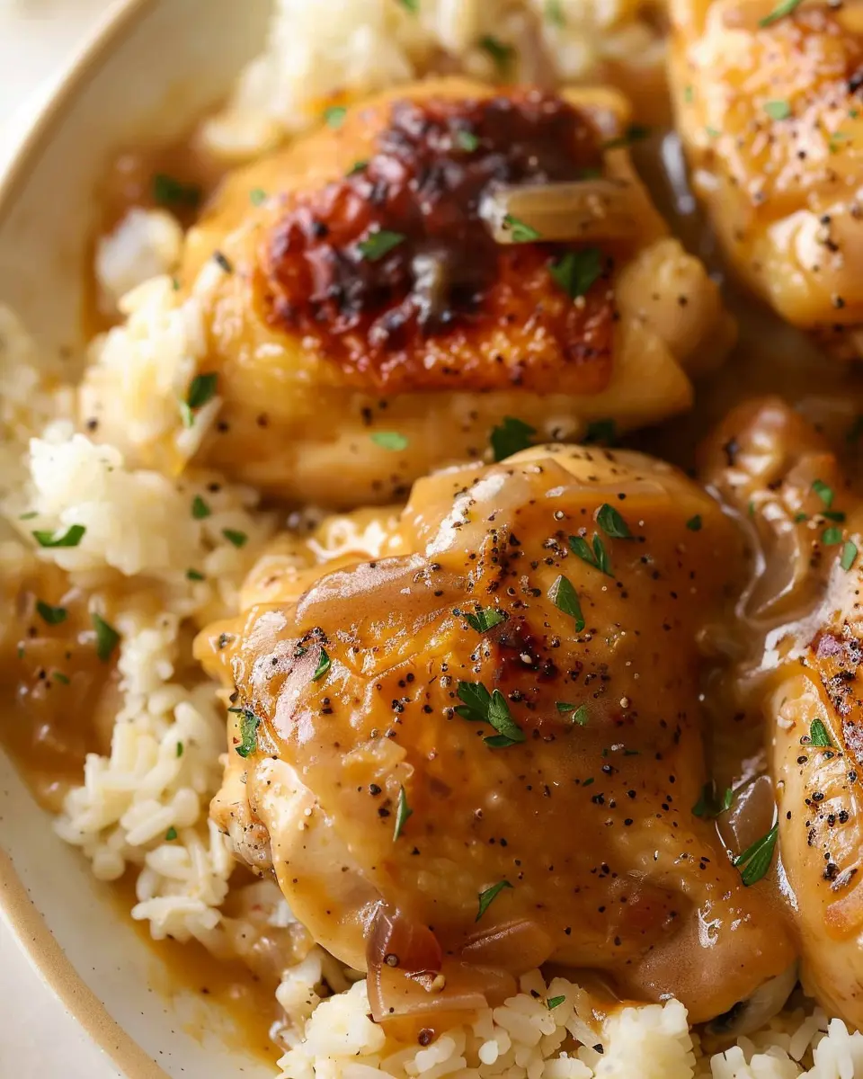 best smothered chicken and rice recipe